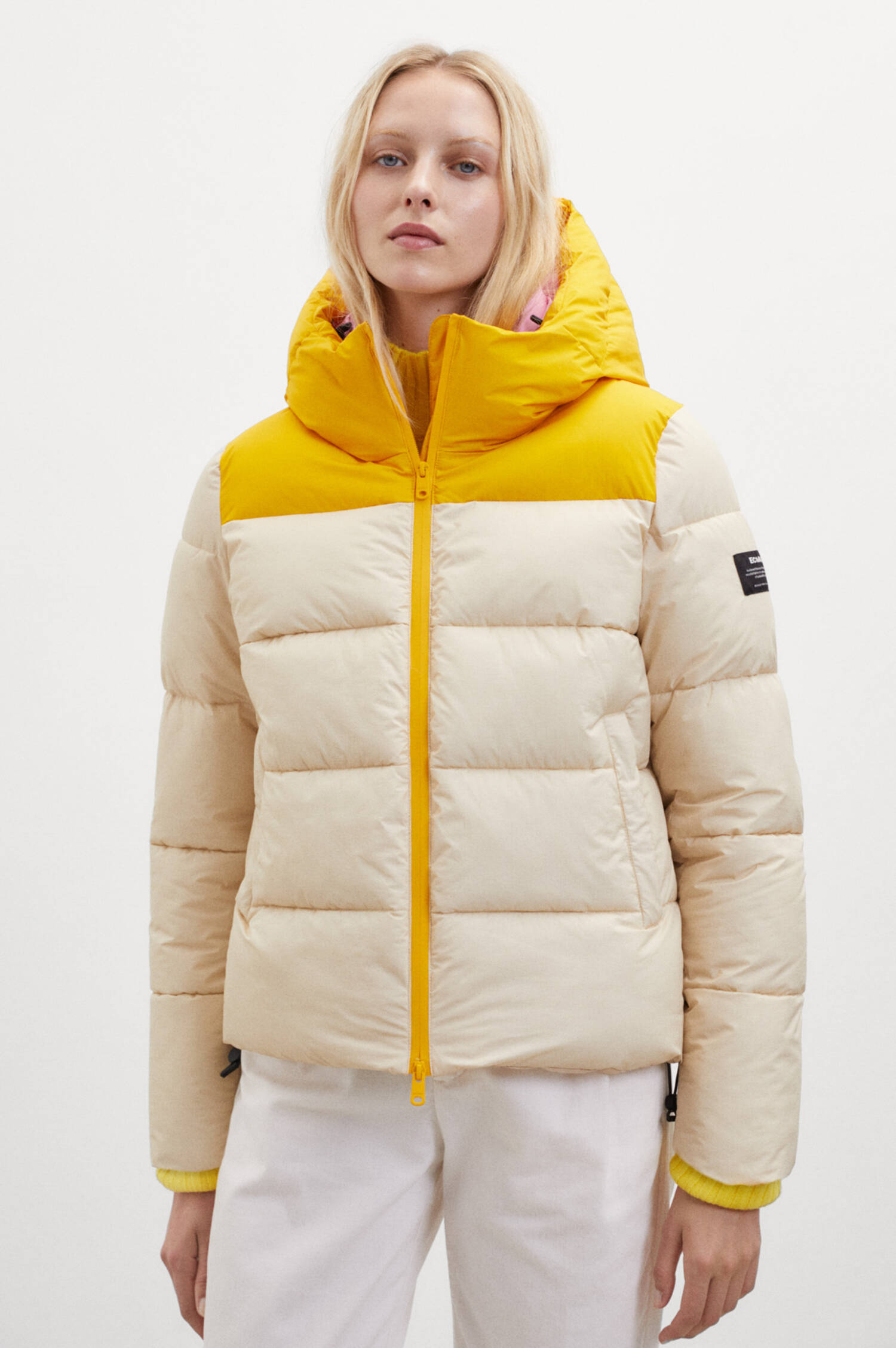 Steppjacke ELBERTALF in Creme/Gelb